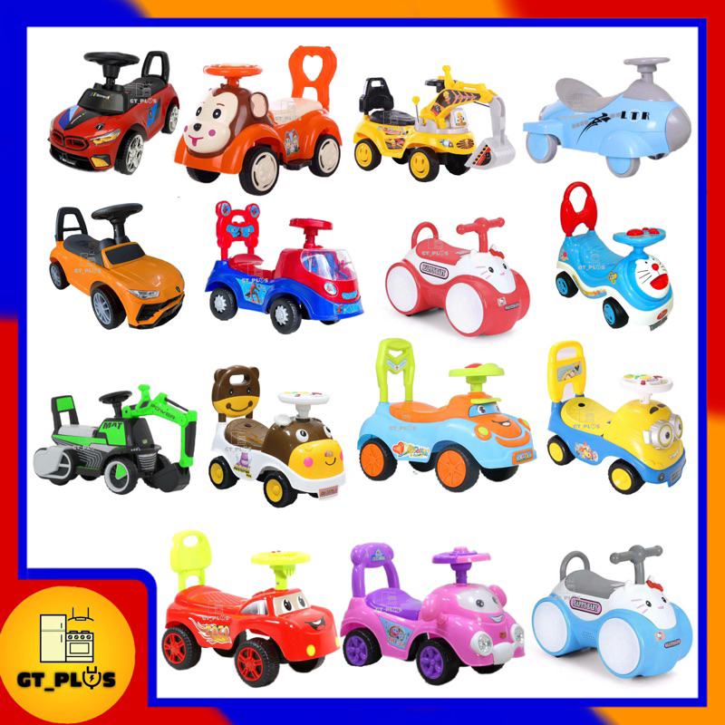 YYY PUSH CAR 4 WHEELS RIDE ON TOY CAR WITH MUSIC KIDS CAR KERETA MAINAN ...
