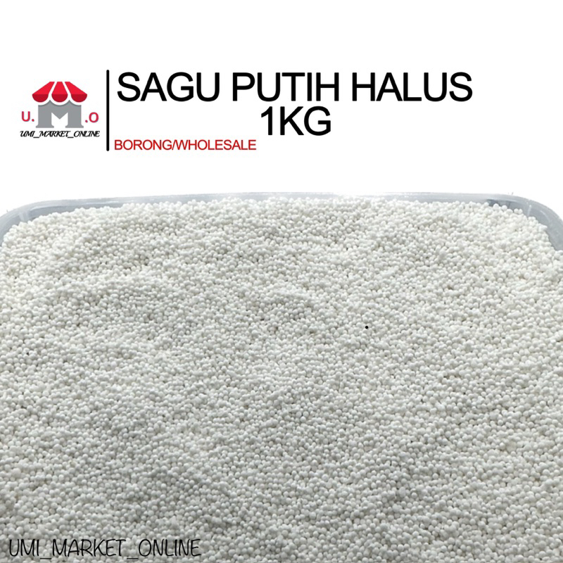 SAGU HALUS/SAGU KECIL PUTIH 1KG | Shopee Malaysia