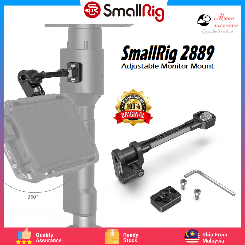 SmallRig 2889 Adjustable Monitor Mount Stabilizer Monitor Bracket for ...