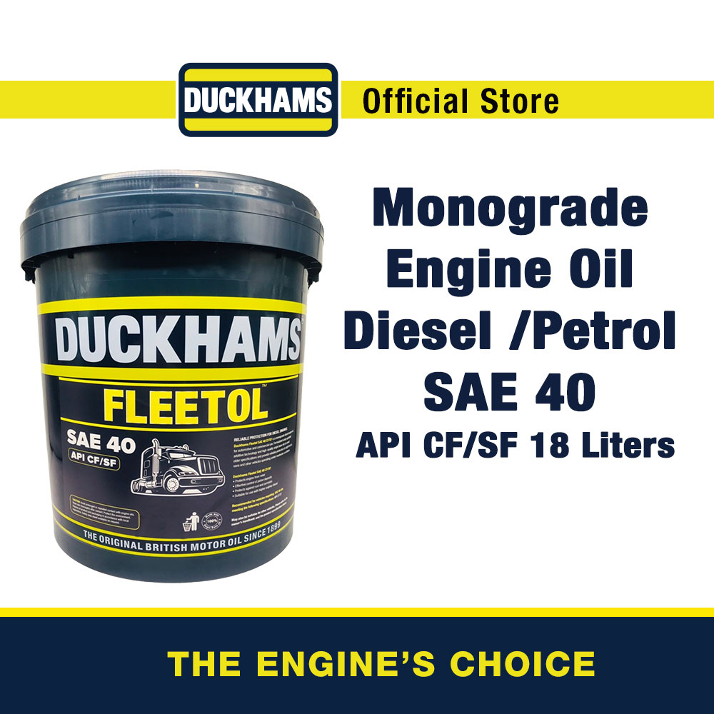 Duckhams Fleetol Series 3 SAE 40 (18 liters) - SAE40 Engine Oil 18L ...