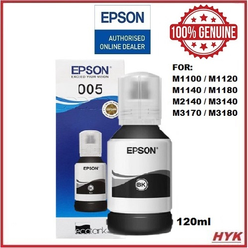 EPSON -005/005S BLACK INK T03Q100 FOR M1100 / M1120 / M1140 / M1180 ...