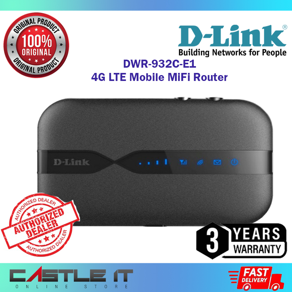 D-Link DWR-932C (E1) 4G LTE Wireless Hotspot Wifi Portable Mobile Wifi Modem Router For Unifi ...
