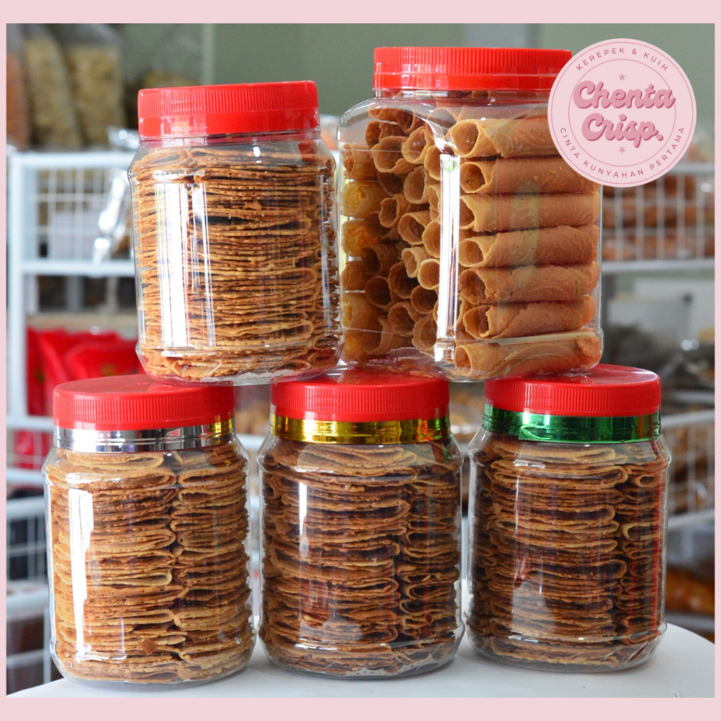 Kuih Kapit Sepit Semprong/Original/Coklat/Peanut/Cappucino 50pcs+- 570G ...