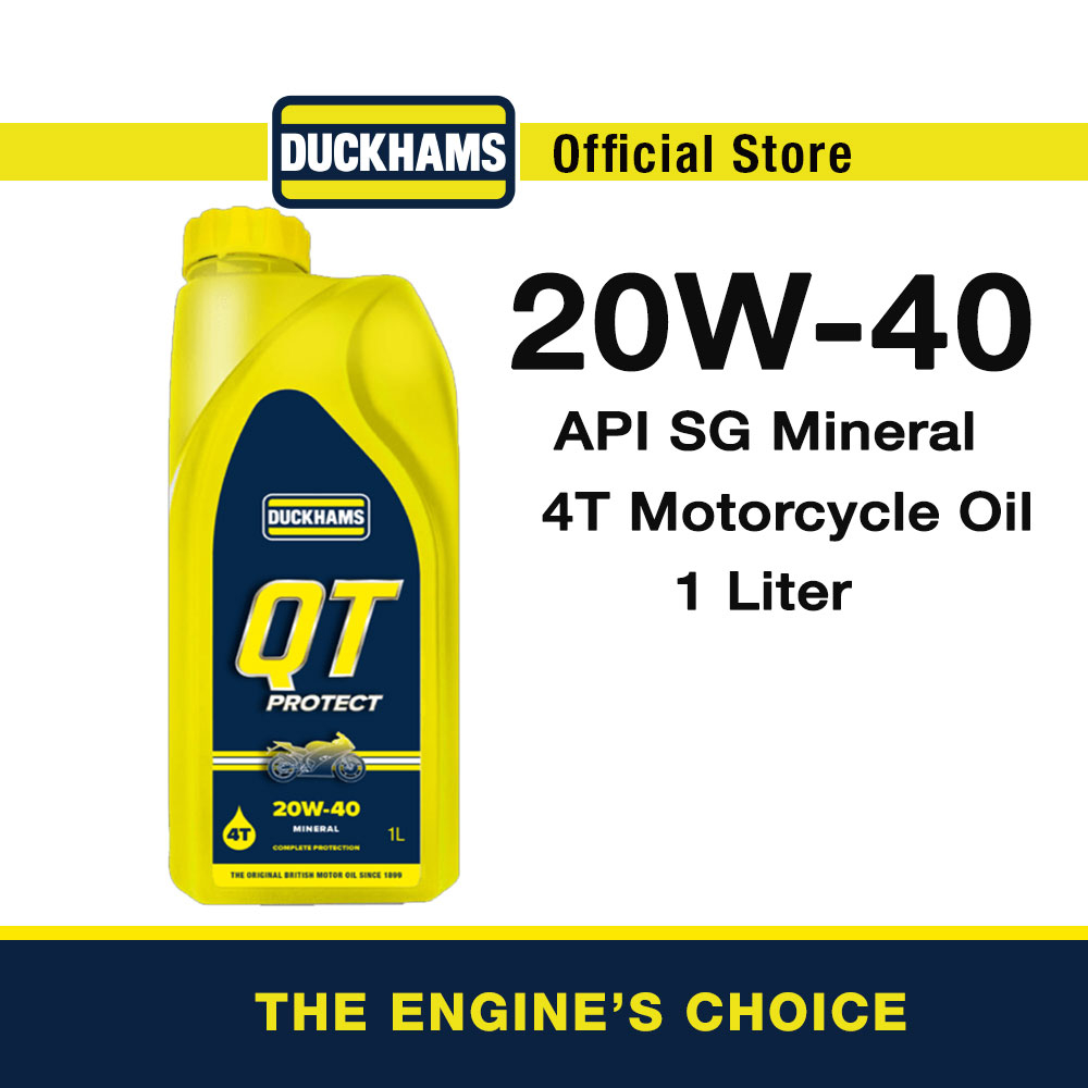 DUCKHAMS QT PROTECT 4T 20W-40 SG/MA2 (1 LITER) - MINERAL 20W40 ENGINE OIL | Shopee Malaysia