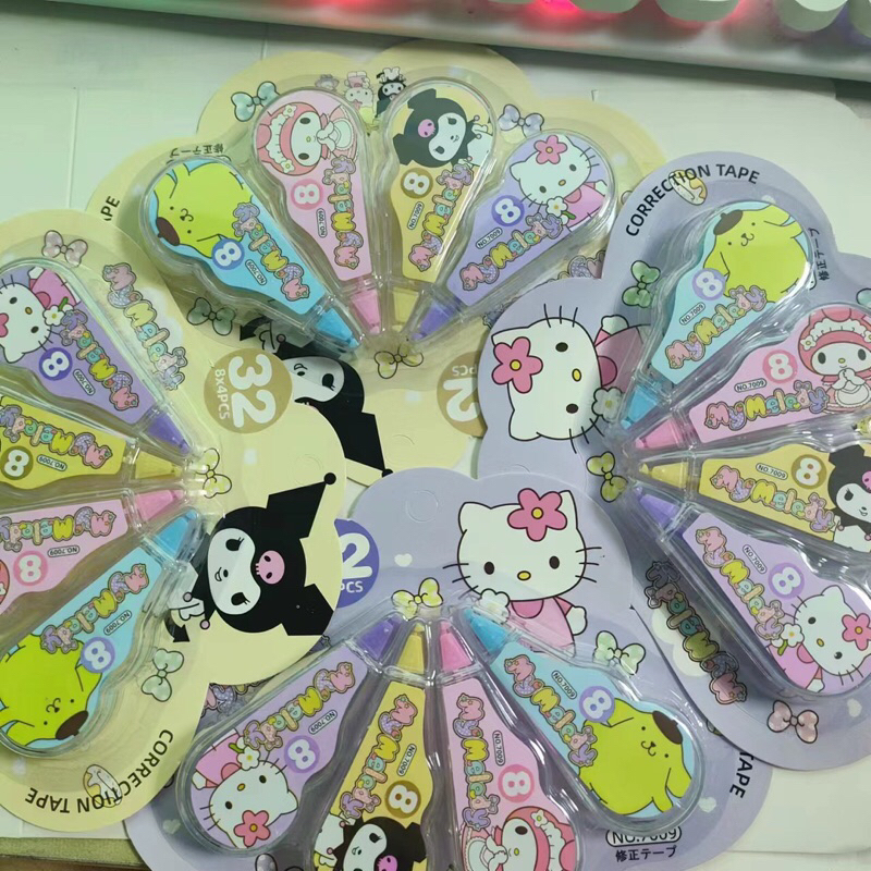 [SIMPLE LIFEHOUSE] Sanrio Cartoon Correction Tape 32m Large Capacity ...