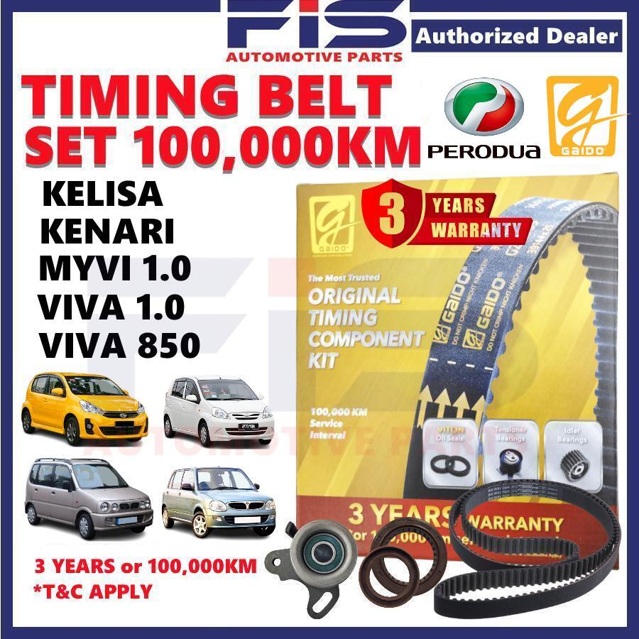 FIS Original GAIDO Timing Belt Set Perodua Kelisa Kenari Myvi 1.0 Viva ...