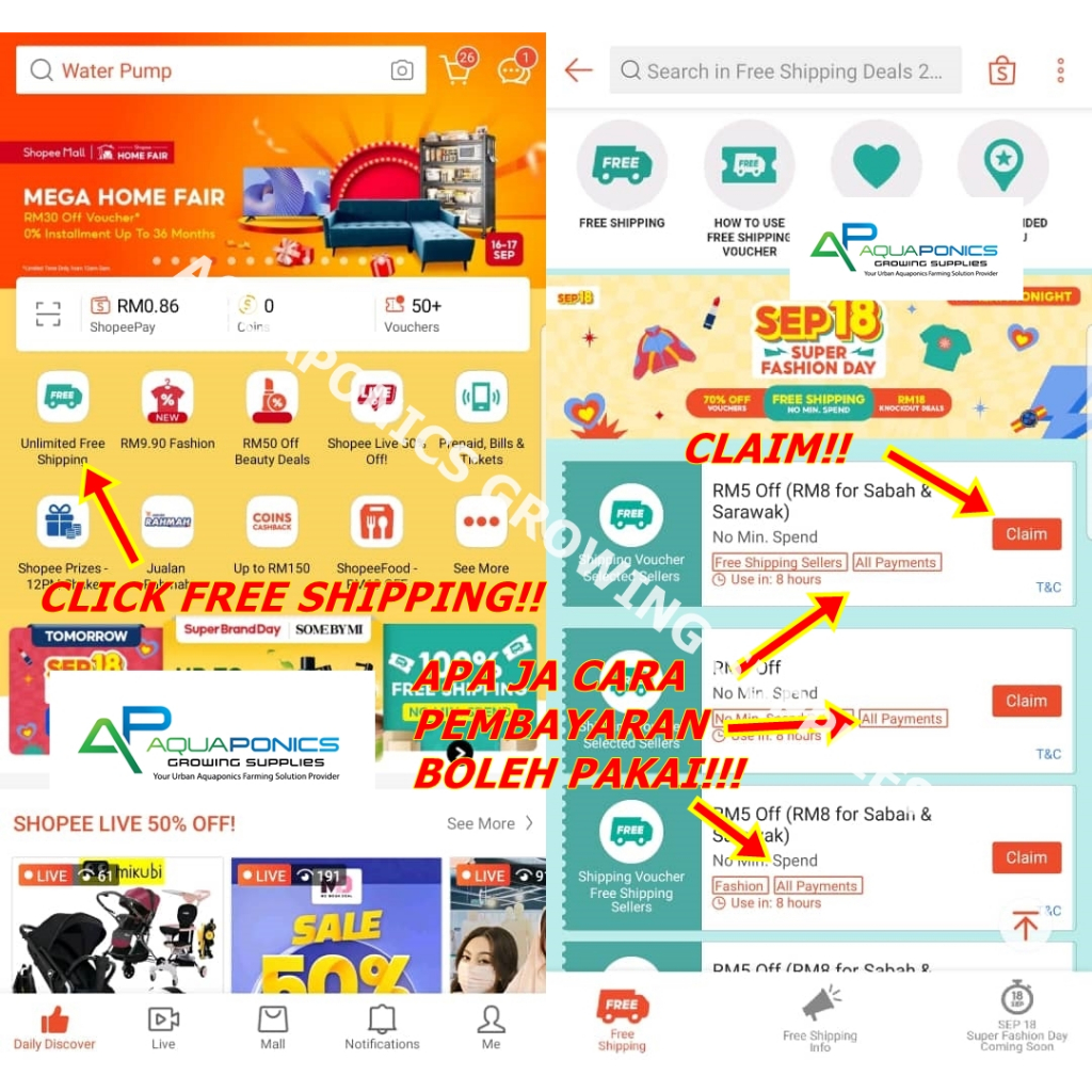 SOBO Submersible Water Pump WP-100D WP-200D WP-300D WP-500D WP-600D WP-700D Pam Akuarium Kolam ...