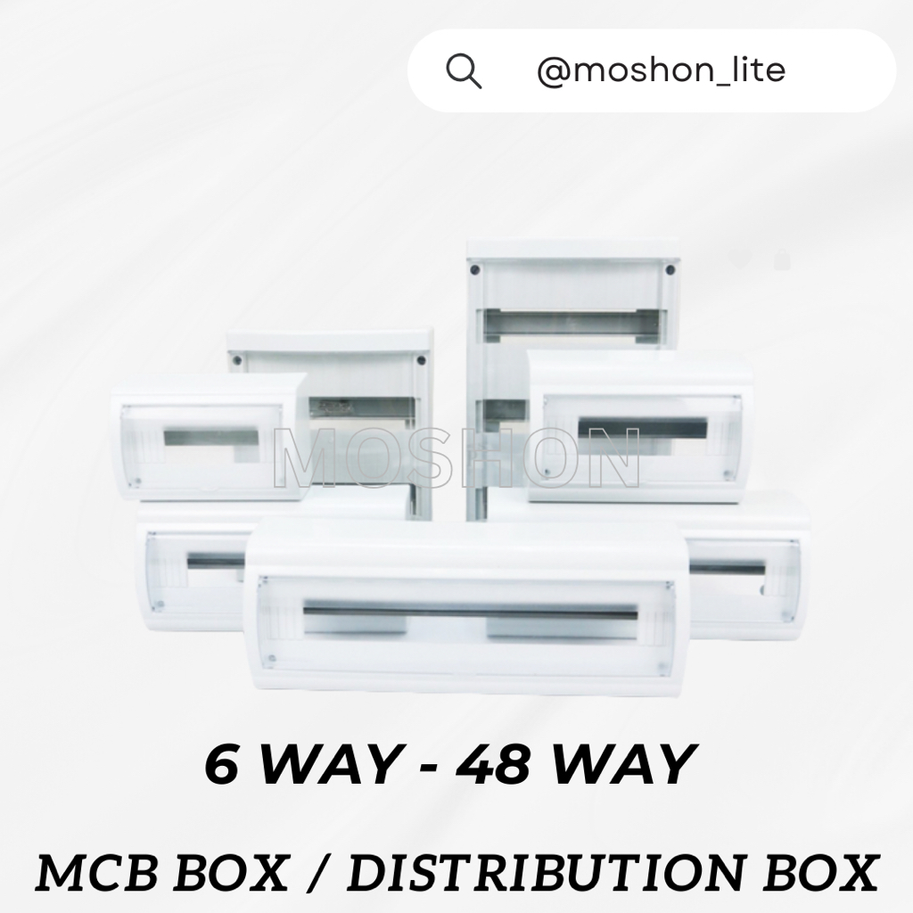 PVC Consumer Box / Distribution Box / MCB ELCB DB Box Cover 6 Way - 48 ...