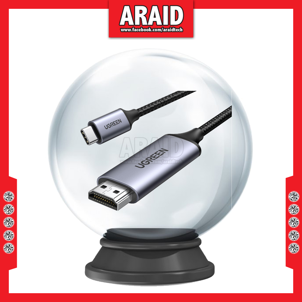 UGREEN 50570 MM142 USB-C to HDMI Male to Male Cable 1.5m | Shopee Malaysia