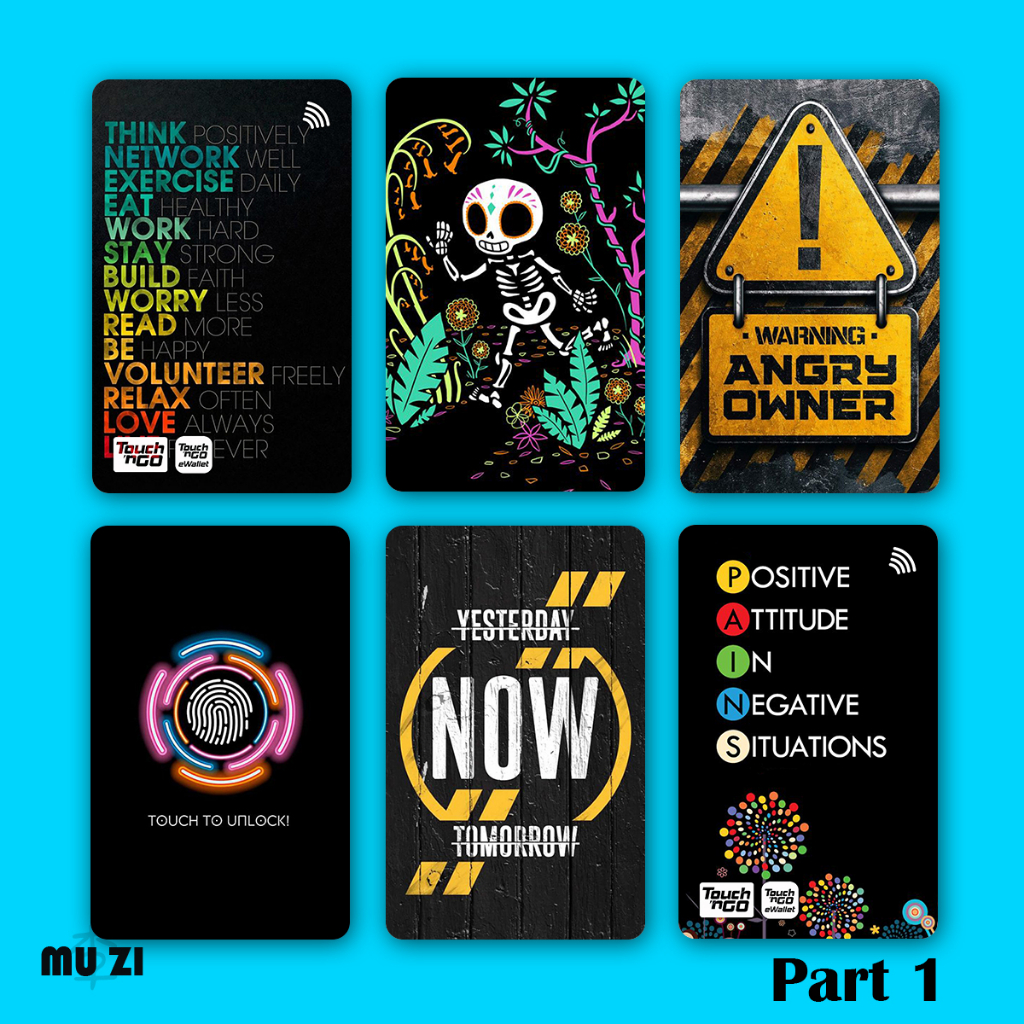 Mix TnG Card STICKER NFC STICKER (PART 1) Waterproof Thick Hard ...