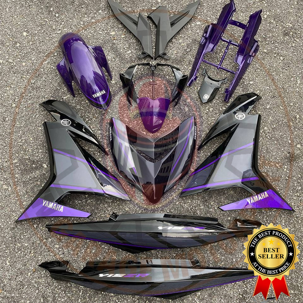 COVERSET BODYSET YAMAHA Y15 Y15ZR V1 V2 RXZ PURPLE EDITION DOCTOR 031 SIAP TANAM | Shopee Malaysia