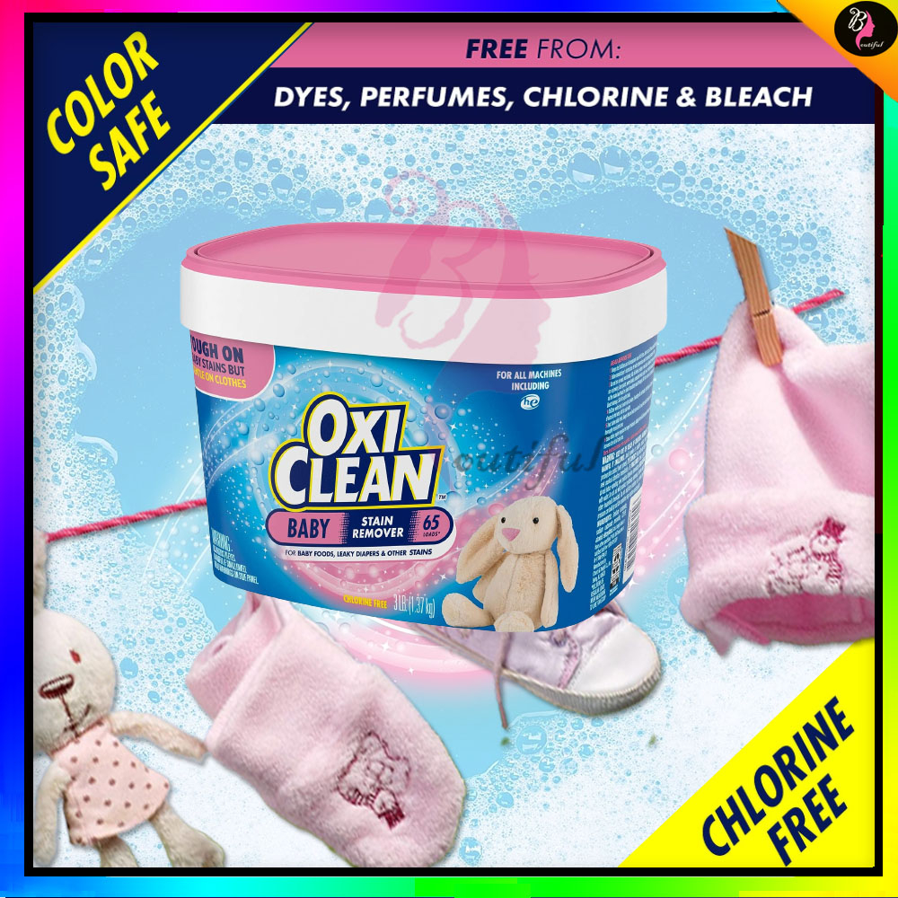 OxiClean Versatile Stain Remover Baby Stain Soaker, 3 lb for Baby Foods ...