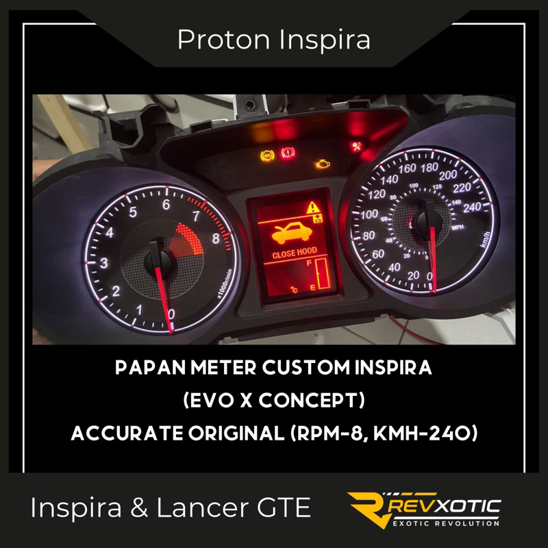 Papan Panel Meter Custom Proton Inspira Lancer GTE | Shopee Malaysia