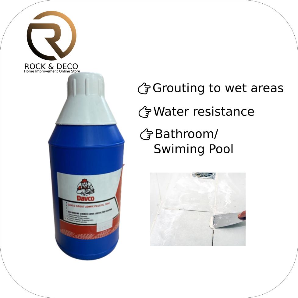Davco Grout Admix Plus RL 1000 ROCKANDDECO | Shopee Malaysia