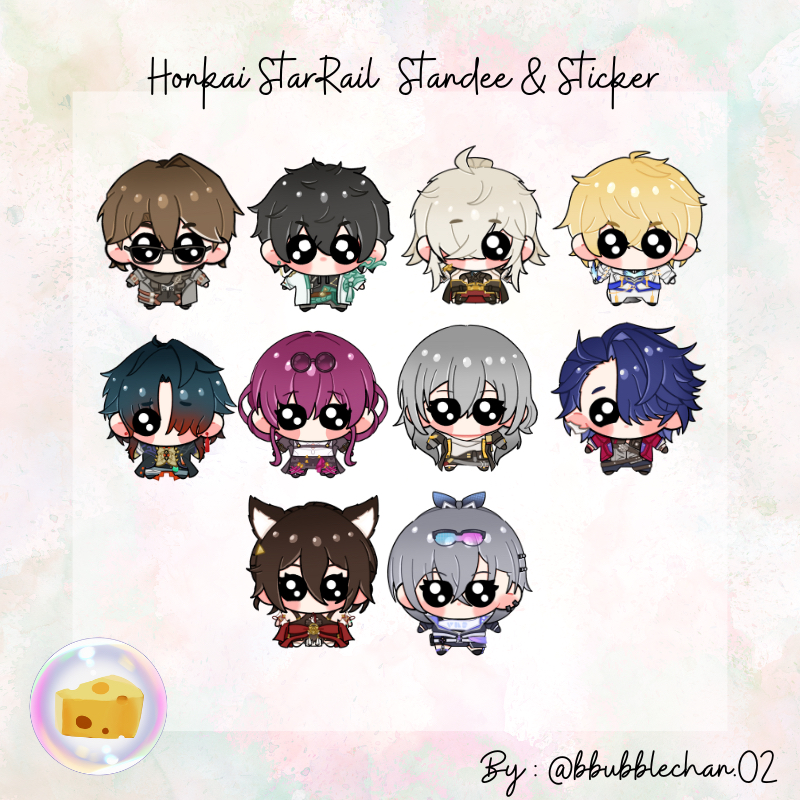 Honkai Starrail Mini Standee & Sticker Welt Kafka Dancing Jingyuan ...