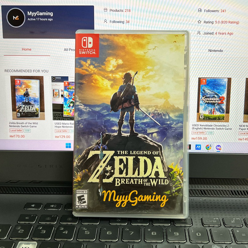 Zelda Breath of the Wild Nintendo Switch Game | Shopee Malaysia