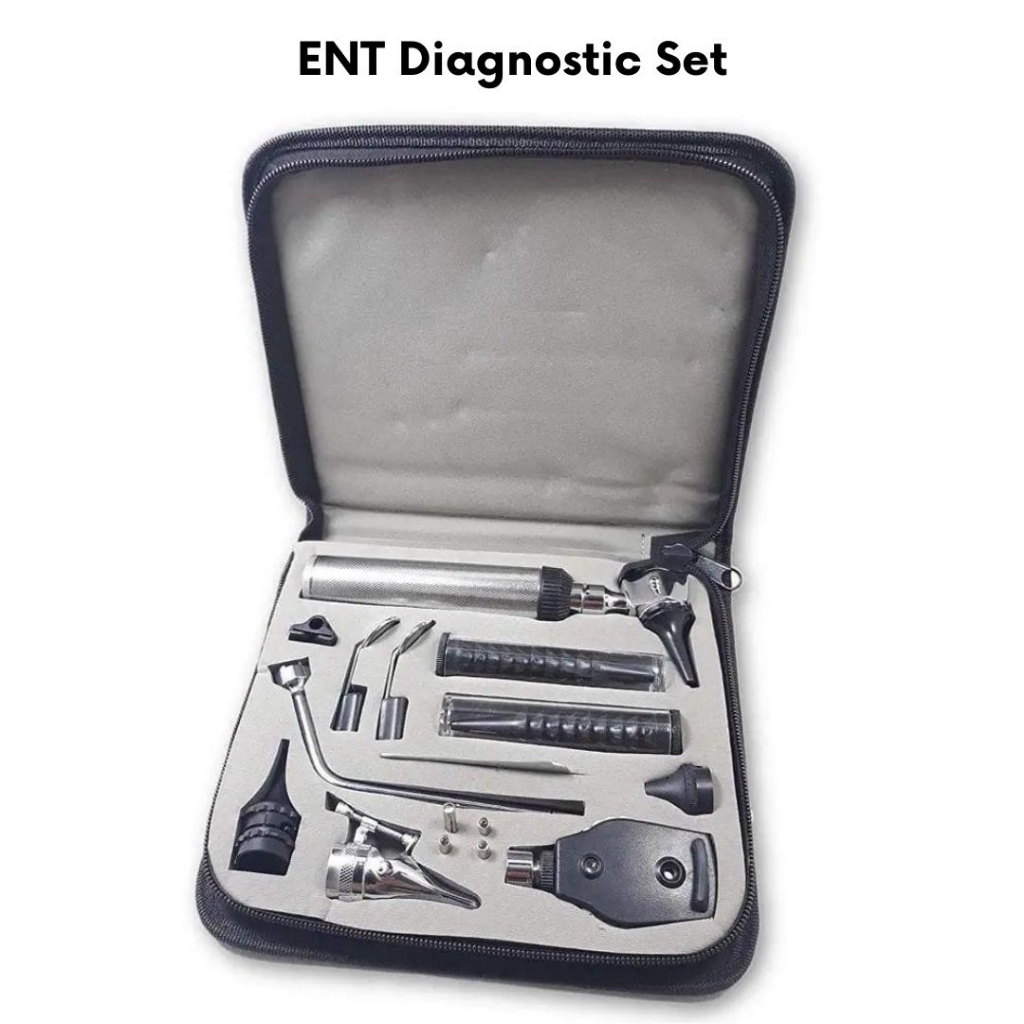 ENT Diagnostic Set LED Otoscope Ophthalmoscope Set Ear & Eye ...