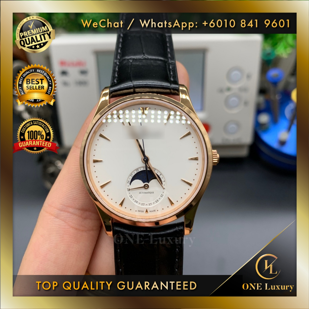 🔥SWISS TOP QUALITY🔥 JLC MASTER ULTRA THIN MOON 39MM SILVER DIAL 18K ...