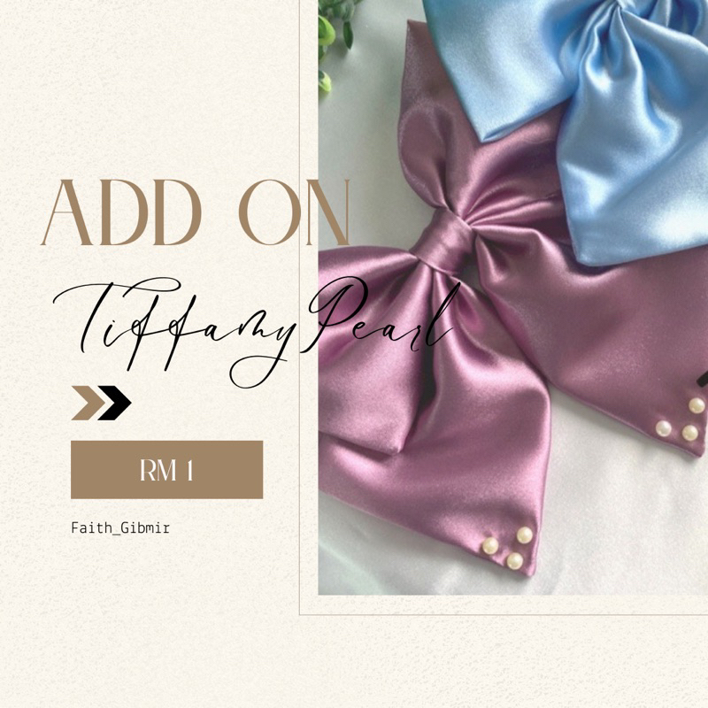 Add On 6 pearls for Tiffany Ribbon Mask Extender | Shopee Malaysia