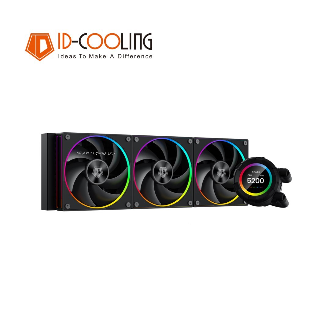 ID-COOLING SPACE LCD Watercooling SL360 / SL240 XE Black & White PC ...