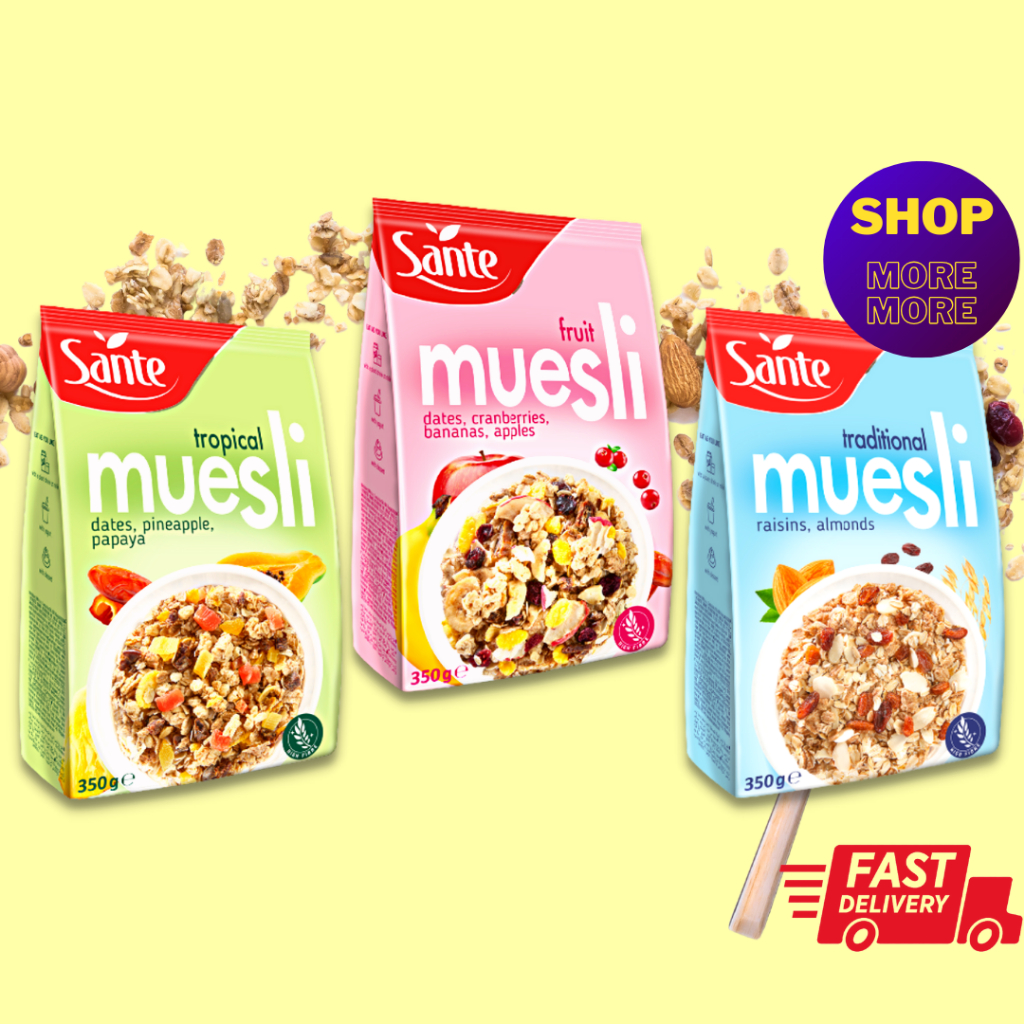 [Christmas PROMO🎄] SANTE breakfast cereal Muesli series: fruit ...
