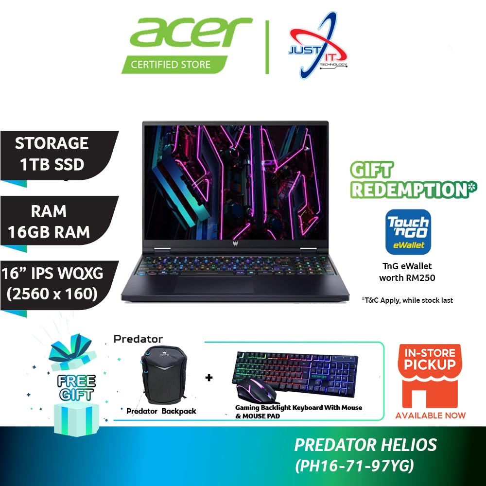 ACER PREDATOR HELIOS PH16-71-97YG GAMING LAPTOP (I9-13900HX 16GD5 ...
