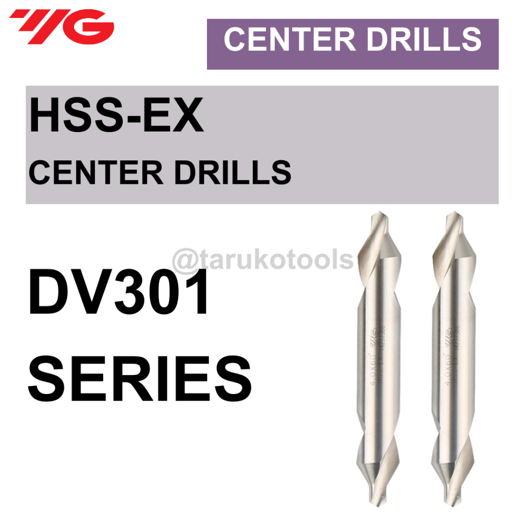 100% Original YG-1 HSS-EX CENTER DRILL 60 Degree DV301 | Shopee Malaysia