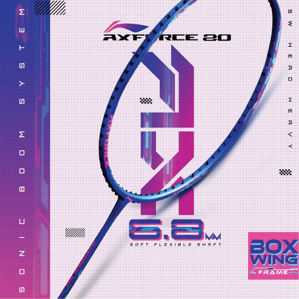 Li-Ning Axforce 20 Attacking Badminton Racket [Free String + Grip ...