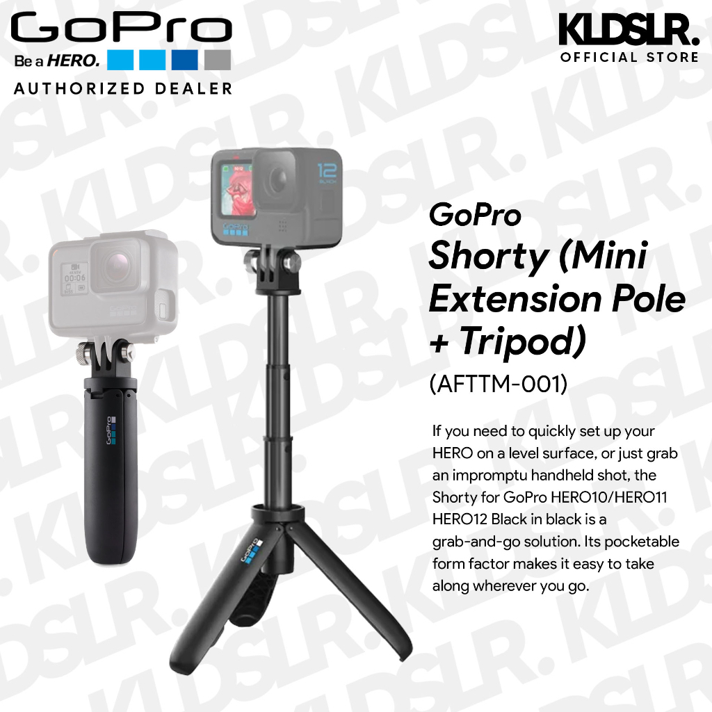 (ORIGINAL) GoPro Shorty Mini Extension + Tripod for GoPro & Action ...