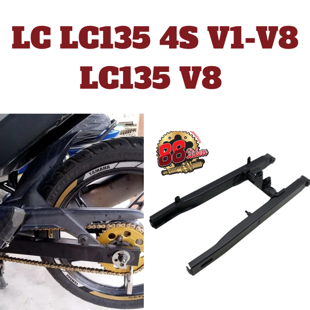 YAMAHA REAR SWING ARM LC LC135 4S V1-V8 LC135 V8 Fi CUTTING STANDARD + EXTRA 2 INCH | Shopee ...