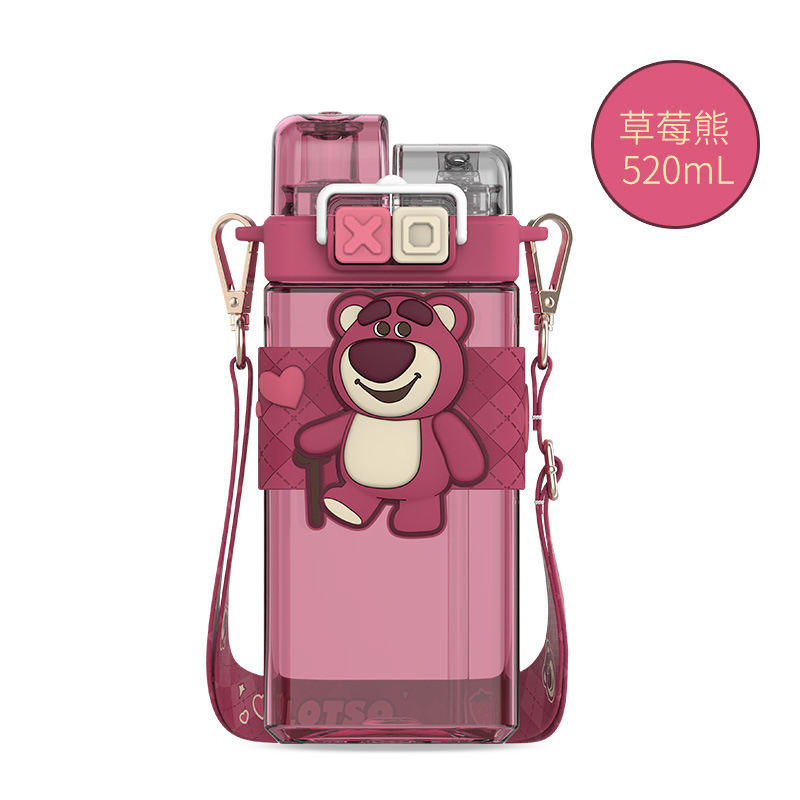 Sanrio 520ML Tritan Hello kitty Kuromi Melody Buzz Lightyear Lotso 3Eyes Alien Cinnamoroll ...