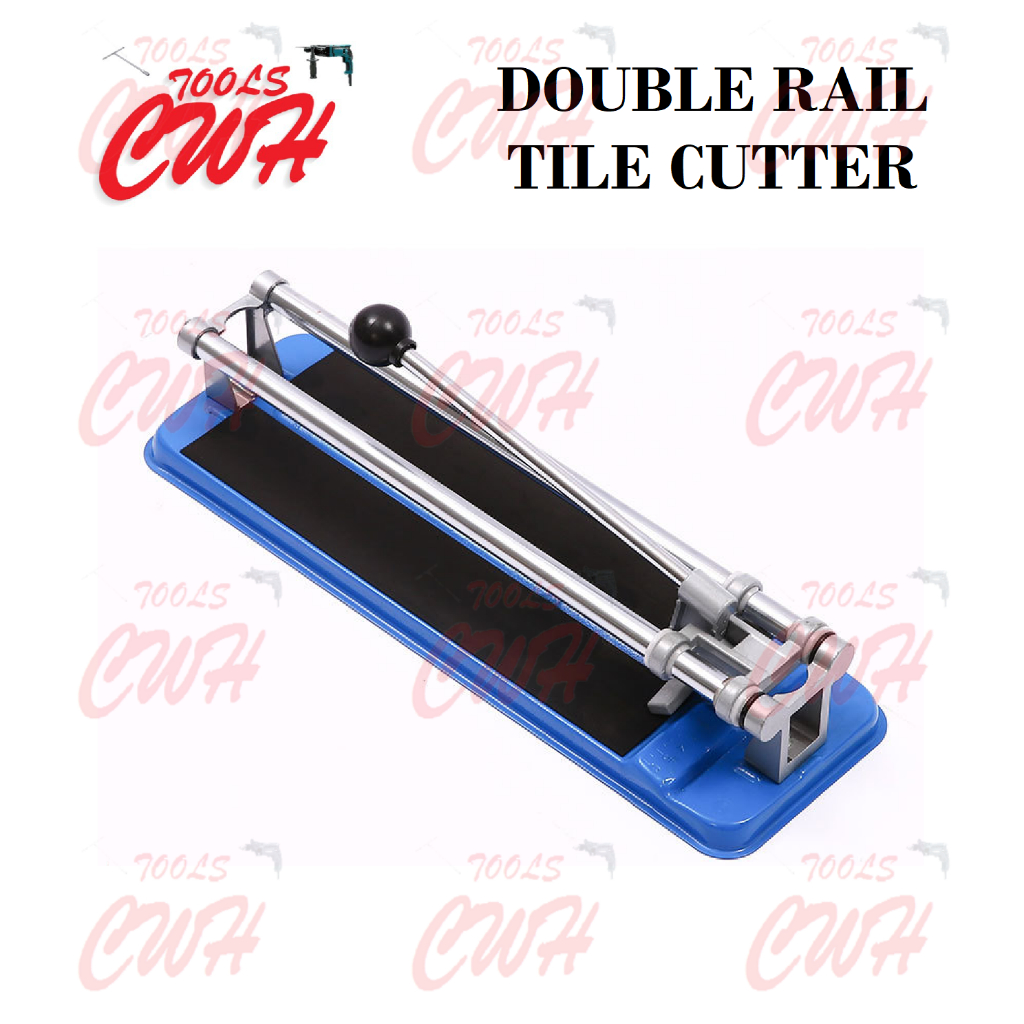DOUBLE RAIL DUAL RAIL CERAMIC TILE CUTTER CUTTING CUT TILES PEMOTONG ...