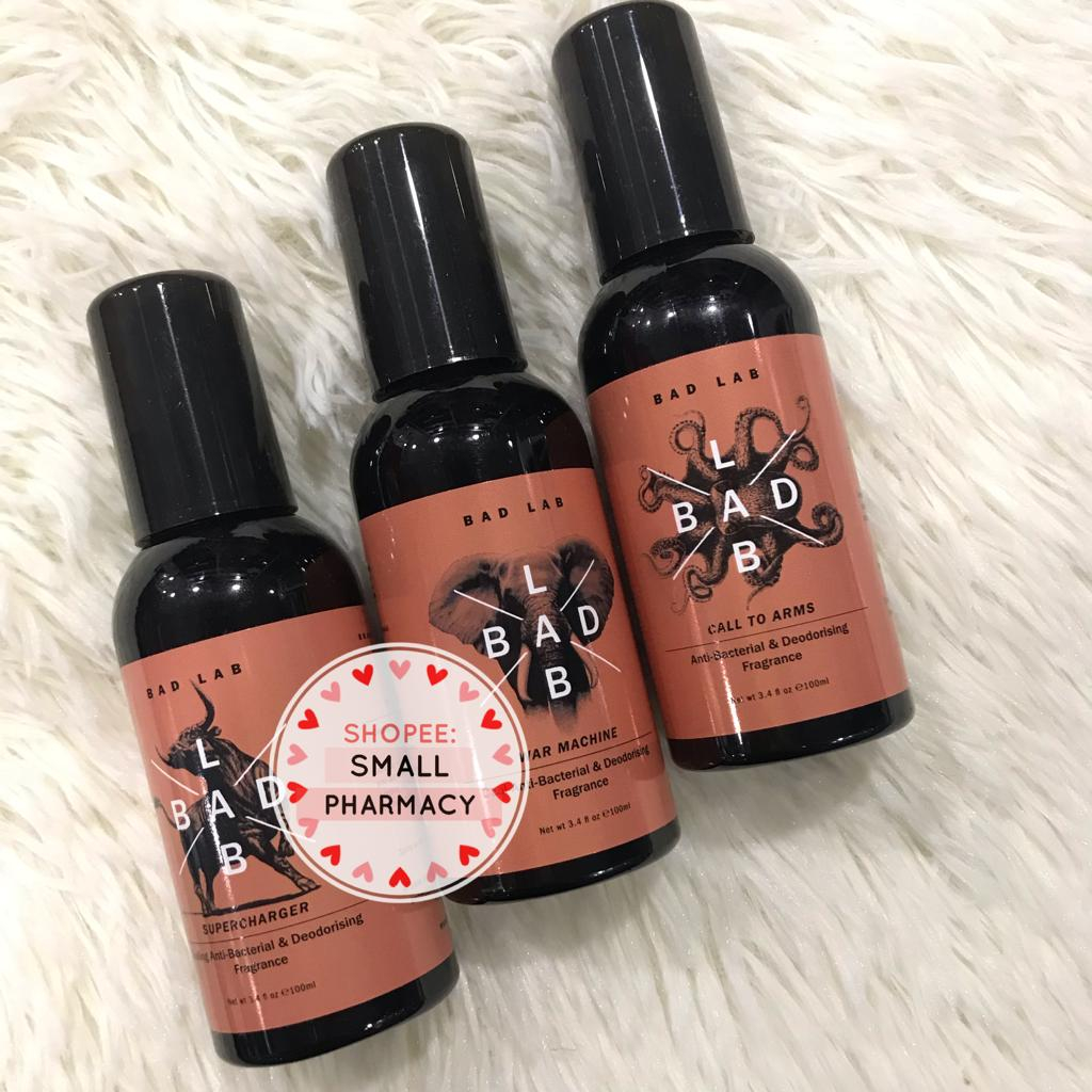 BAD LAB Dual Anti-Bacterial & Deodorant Deodorising Fragrance 100ml ...