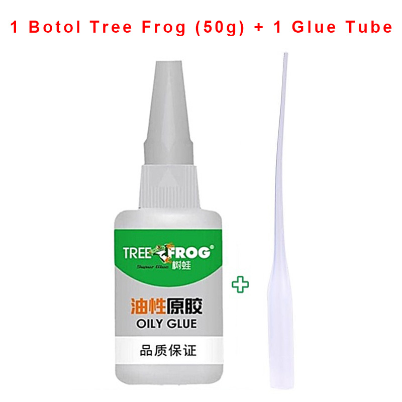 Original Tree frog Oily Glue Adhesive Super Strong Glue 50G Free 5 Glue ...