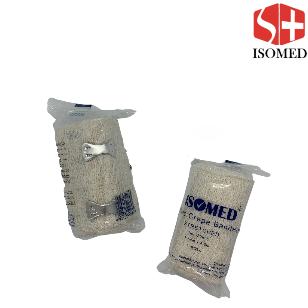 ISOMED Elastic Crepe Bandage (MDA Approved) 5cm / 7.5cm / 10cm / 15cm | Shopee Malaysia