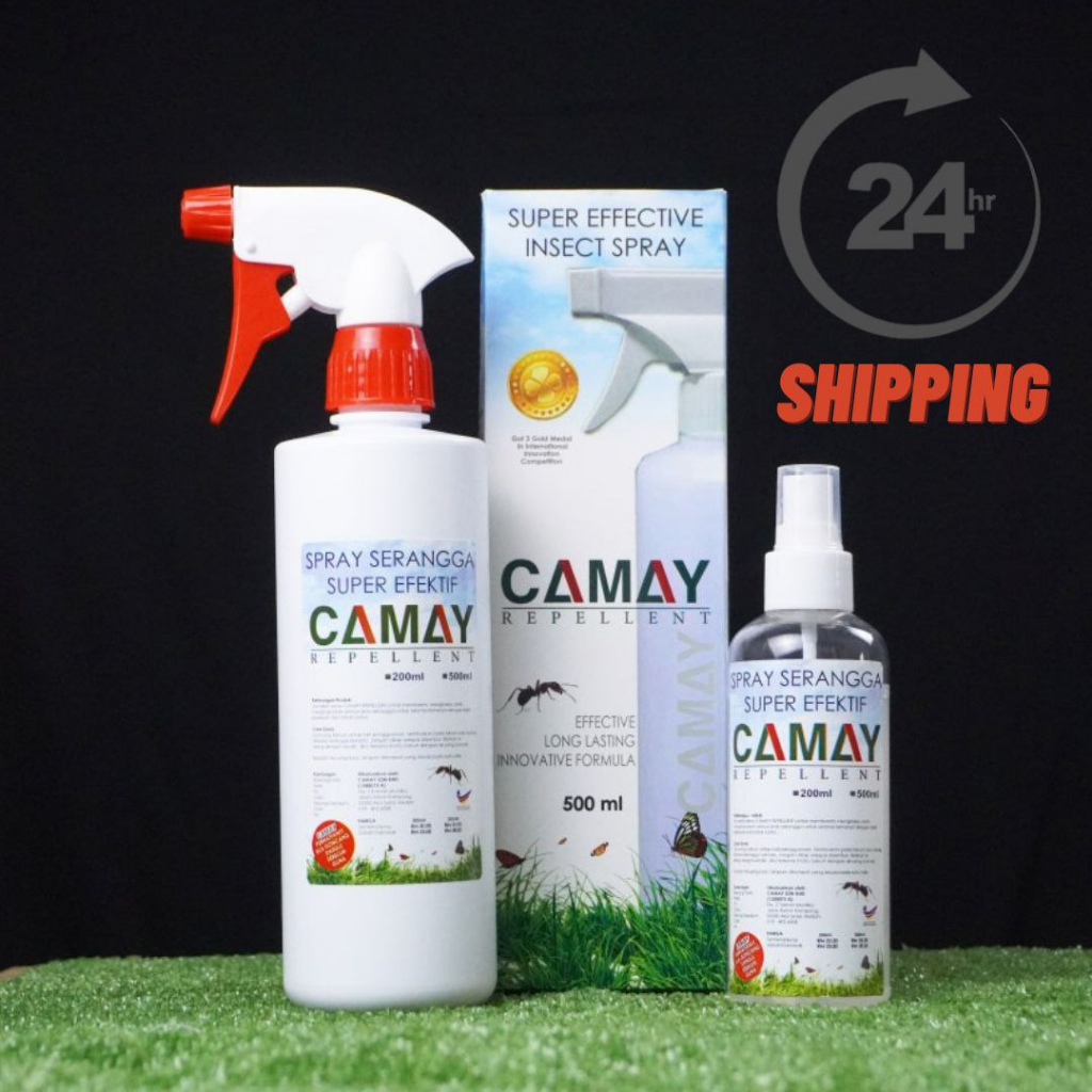 CAMAY Spray Serangga Super Efektif Basmi Pepijat Pijat Kutu Kepala ...
