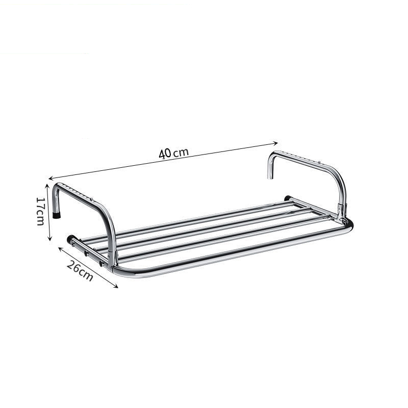 Stainless Steel Foldable Towel Balcony Hostel Laundry Cloth Drying ...