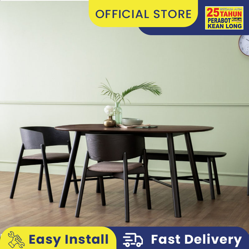 KLSB Harold Solid Wood Chair / Wood seat / Bench Chair / Kerusi Panjang ...