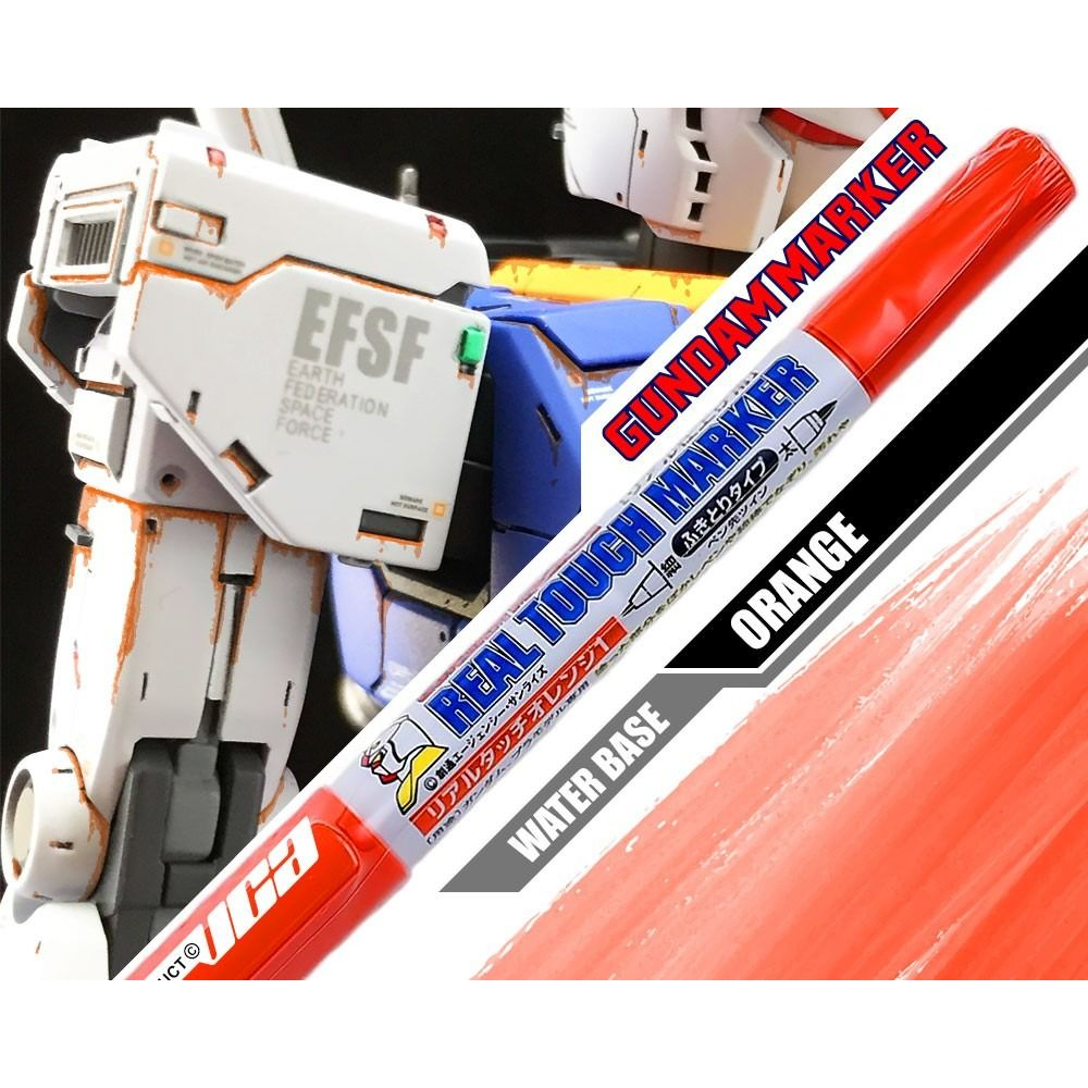 Gundam Marker - Twin Heads Real Touch GM405 (Orange) Mr Hobby panel ...