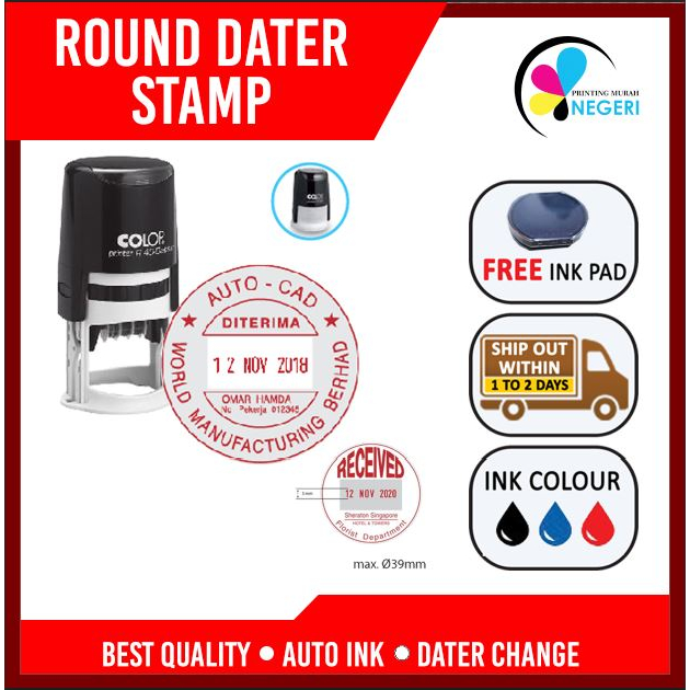 COLOP Self-Inking Dater R40 | Shopee Malaysia