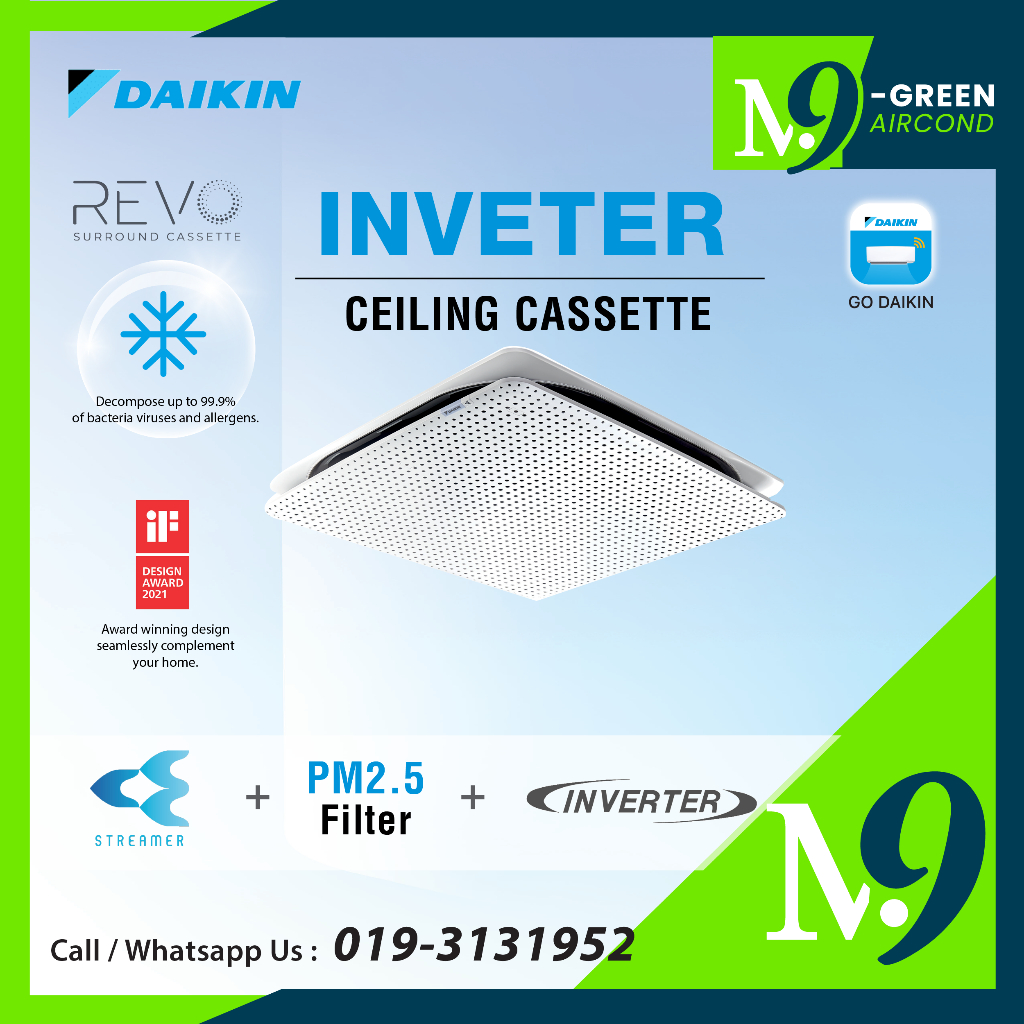 [MIGA] DAIKIN Premium REVO MAX INVERTER Surround Cassette (FCFG-A ...
