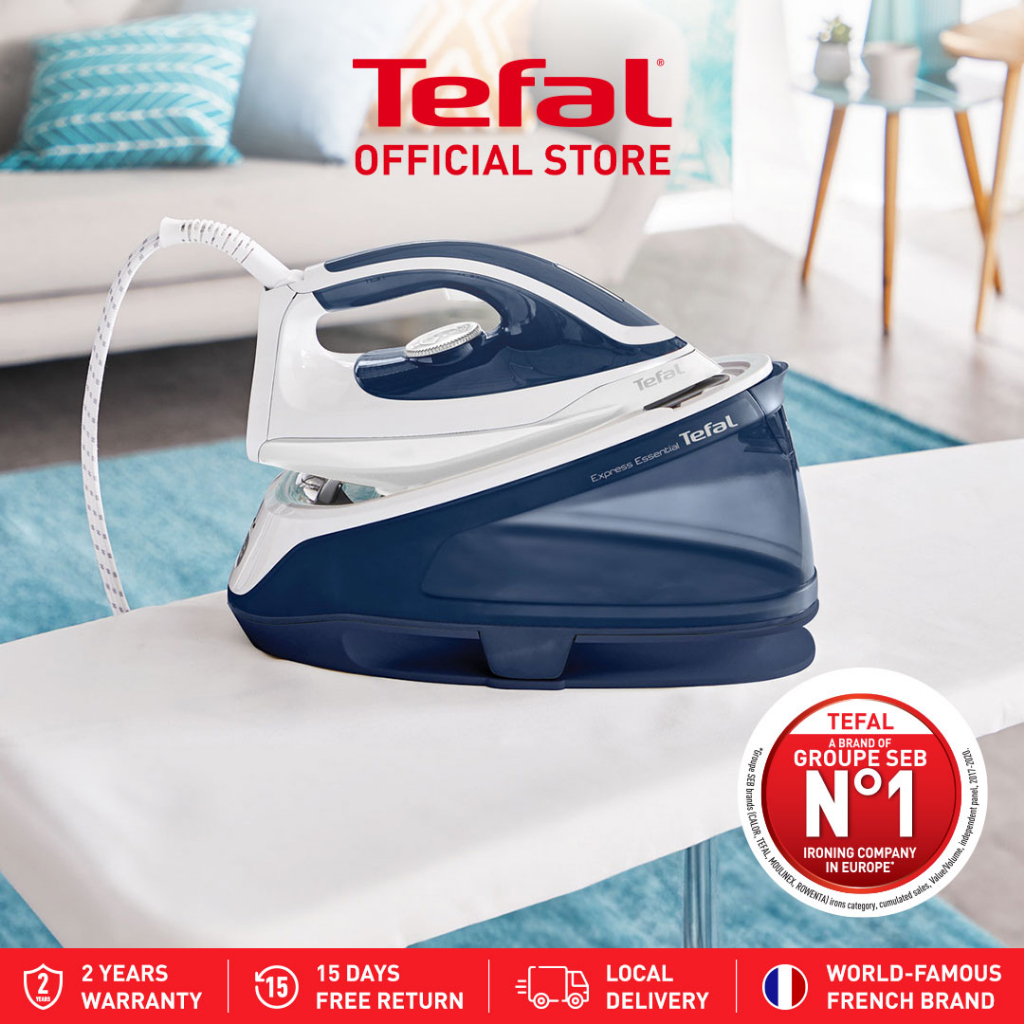 Tefal Express Easy SV6116 Steam Generator Iron (2200W, 120/270g/min steam output/ boost, auto ...