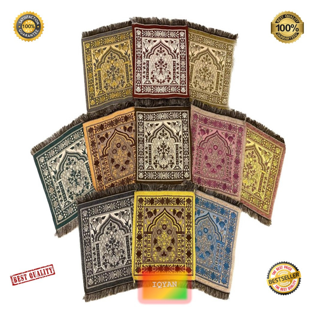SEJADAH MINI MUKA PENDEK RAUDAH Turki 35 x 35cm + Gift Box 📦 , High ...