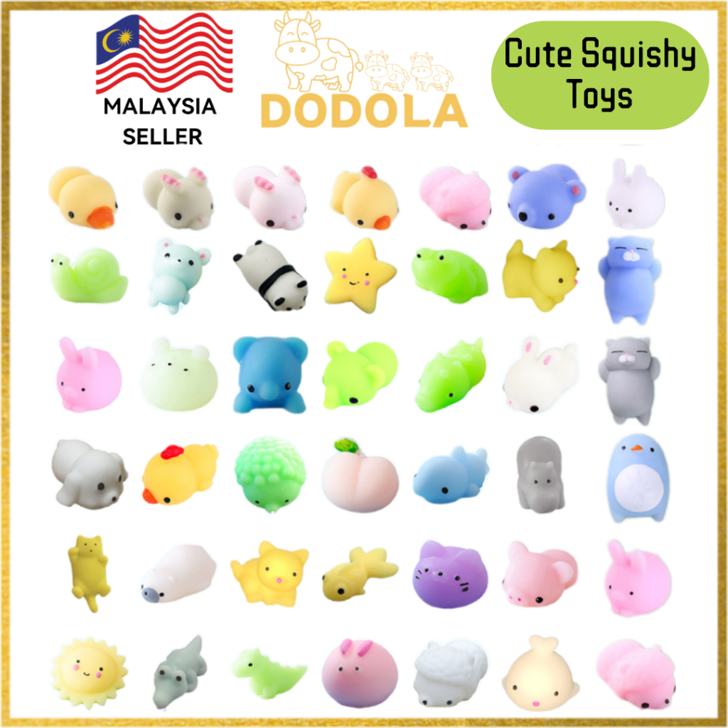 DODOLA Cute Mini Mochi Animal Soft Squishy Toy Press Stress Relieve ...