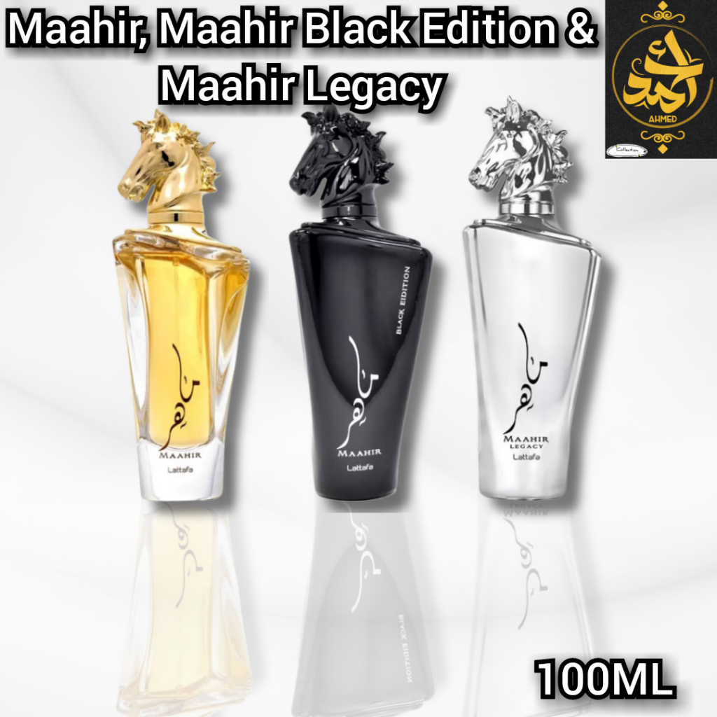 Maahir, Maahir Black Edition & Maahir Legacy EDP-100ml By Lattafa ...