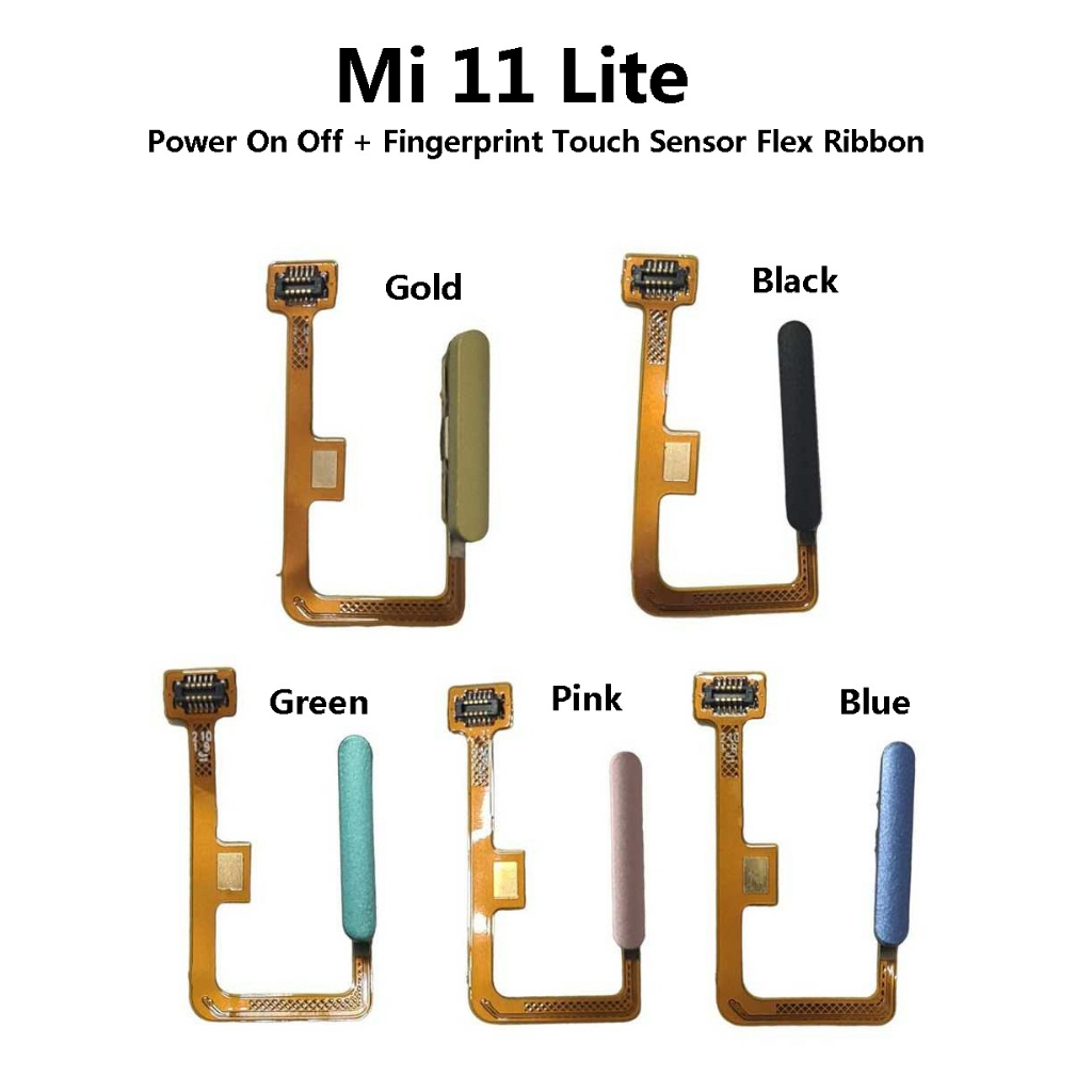Xiaomi Mi 11 Lite / Mi11 Lite Power On Off Fingerprint Sensor Touch ID ...