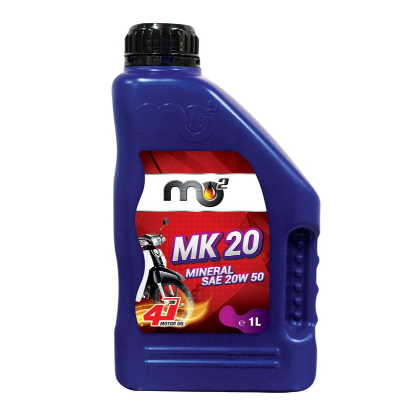 MO2 MK20 4T SAE 20W50 MINERAL MOTORCYCLE ENGINE OIL (1 LITRE) | Shopee ...