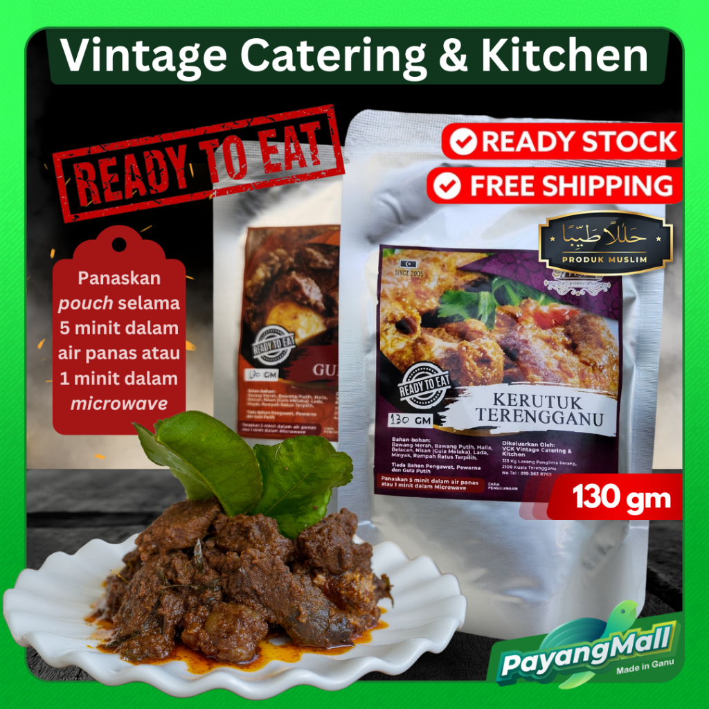 Daging Gulai Kawah Daging Kerutuk Terengganu Ready To Eat 130G RTE ...