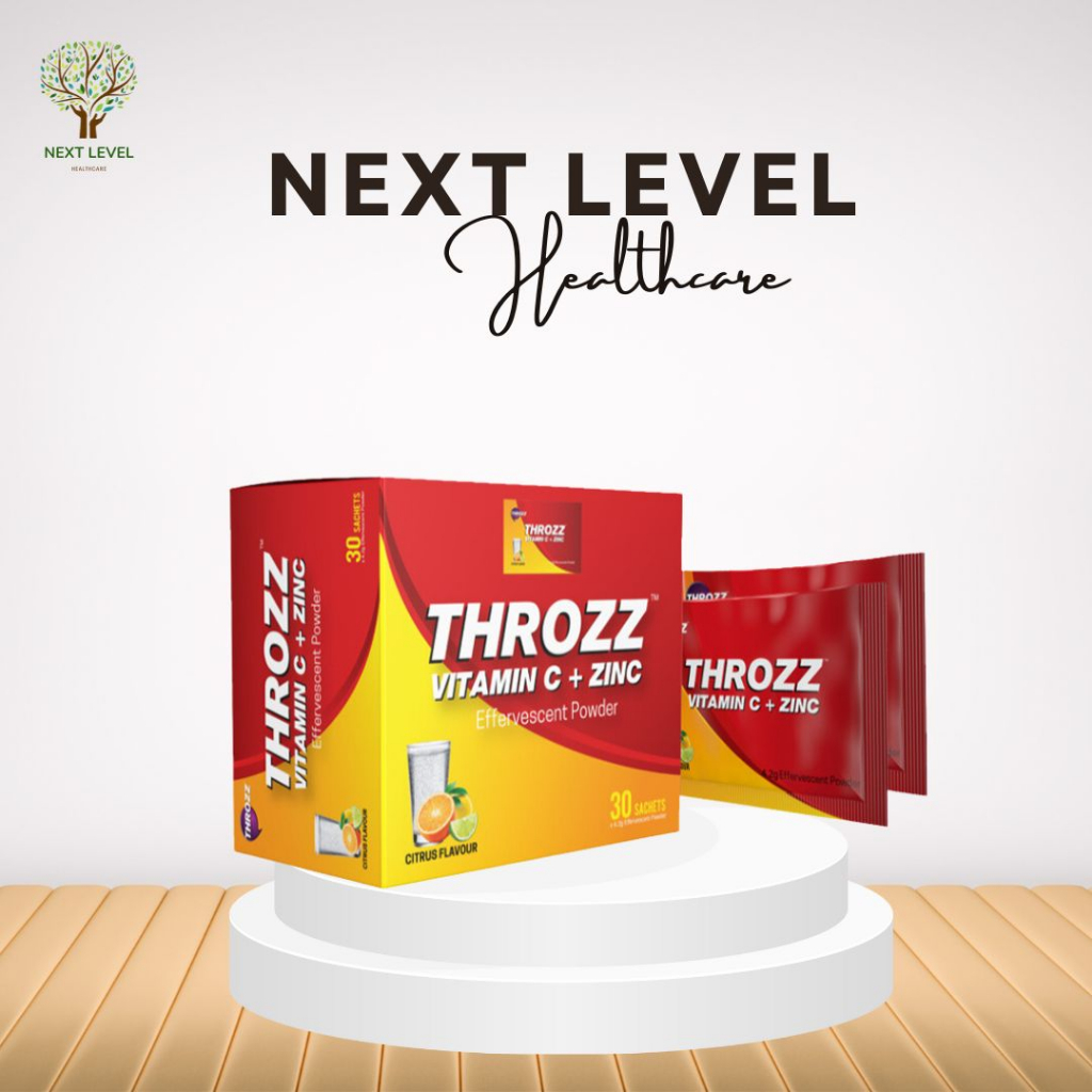 Throzz vitamin c + zinc effervescent powder (30packets) | Shopee Malaysia