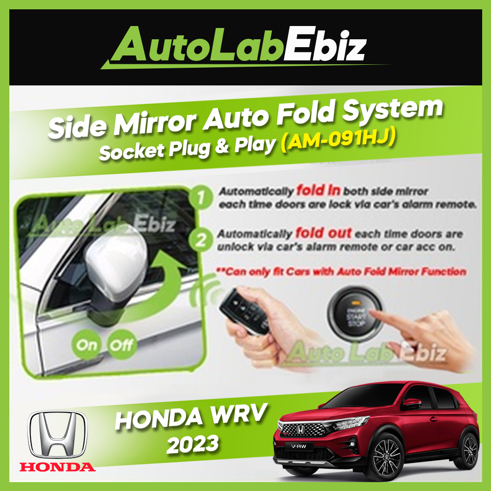 HONDA WRV WR-V 2023 AMARK Side Mirror Auto Fold System Socket Plug ...
